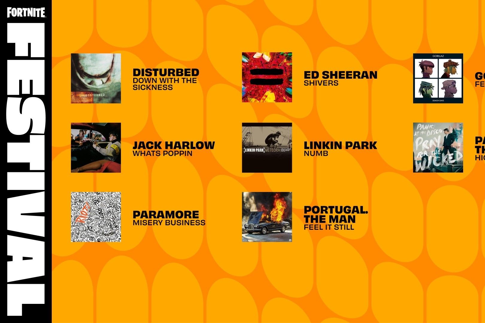 New Fortnite Festival Jam Tracks Include Linkin Park and Disturbed