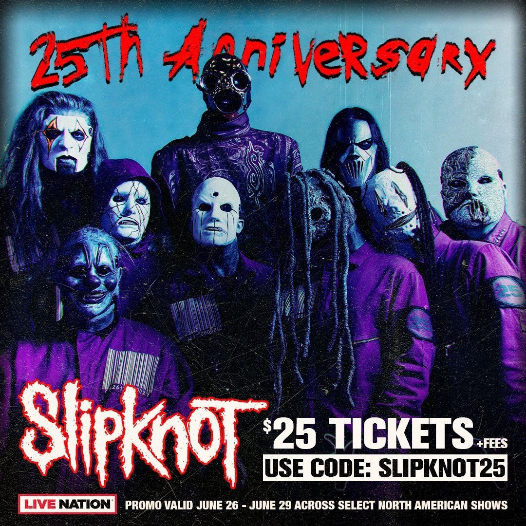 Slipknot Announce 25th Anniversary '25 Dollar' Promo for North American ...