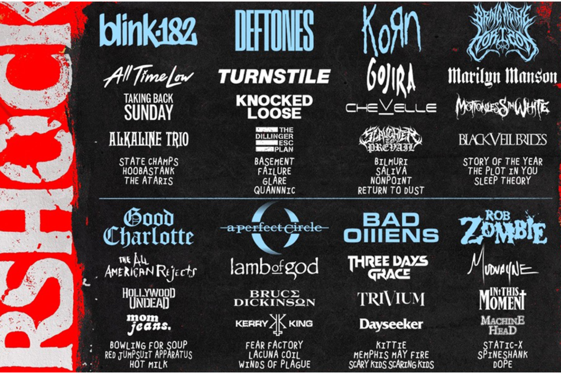 AFTERSHOCK LINEUP ANNOUNCED: Deftones, Korn, Bring Me The Horizon, A ...