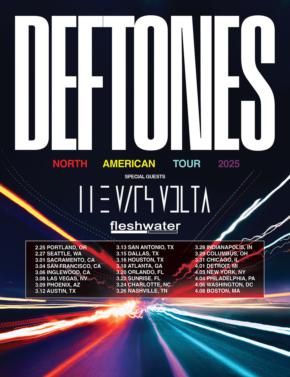 Deftones Announce Second North American Tour of 2025 with Idles, Phantogram and The Barbarians ...