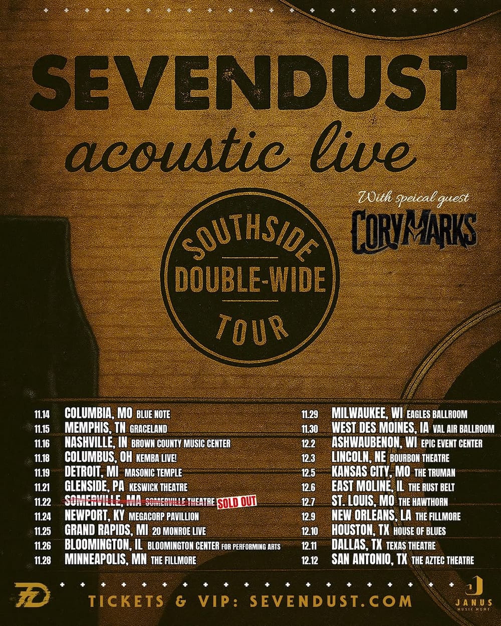 Sevendust Complete Tracking for 15th Studio Album