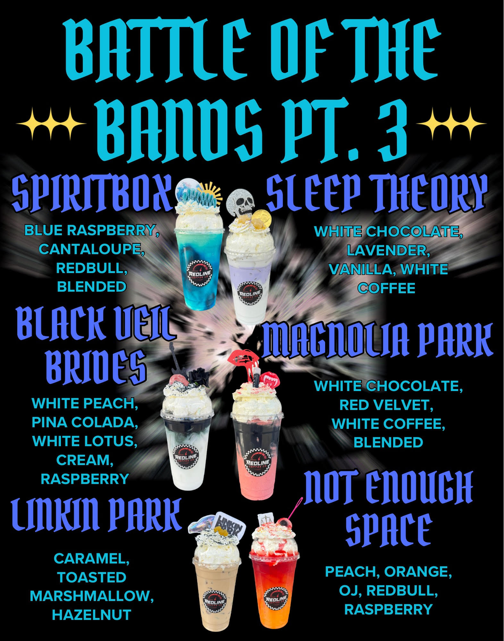 Redline Coffee Company Unveil Menu Of Nu-Themed Drinks